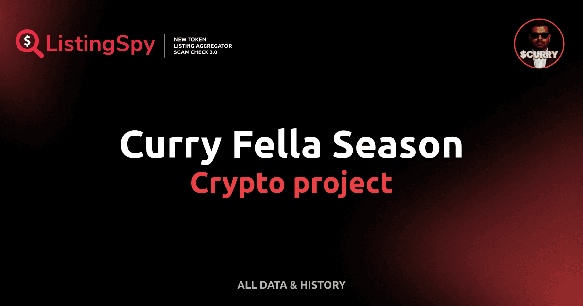 Curry Fella Season crypto project: CURRY token listings, events ...