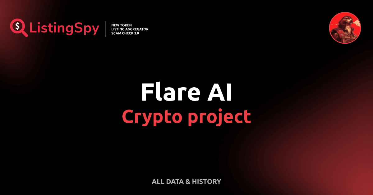 Flare AI crypto project: FLARE token listings, events, analysis | ListingSpy