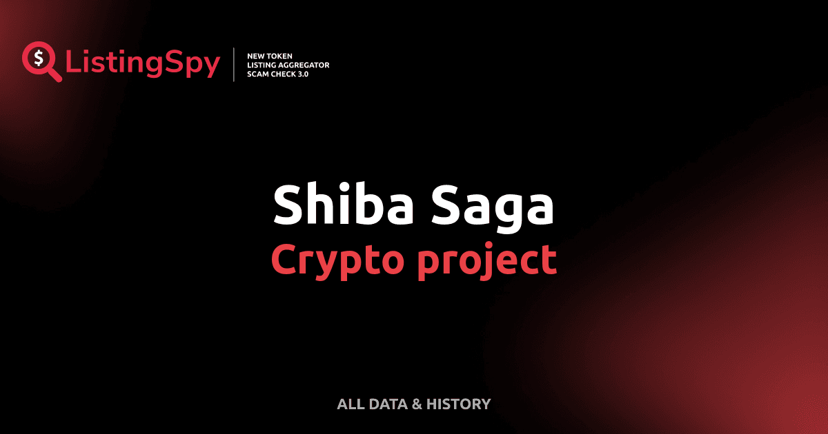 Shiba Saga crypto project: SHIA token listings, events, analysis | ListingSpy