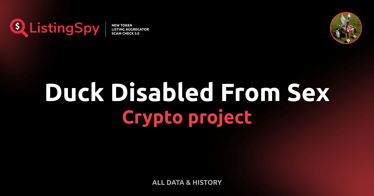 Duck Disabled From Sex crypto project: Opi token listings, events, analysis | ListingSpy