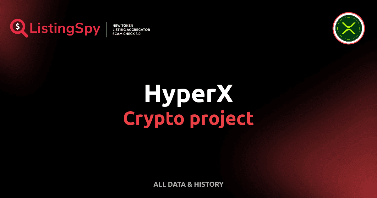 HyperX crypto project: HYP token listings, events, analysis | ListingSpy