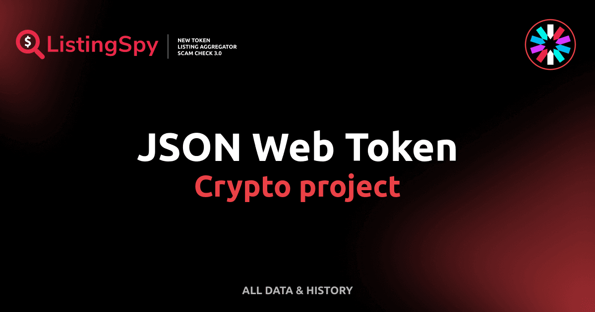 JSON Web Token crypto project: JWT token listings, events, analysis ...