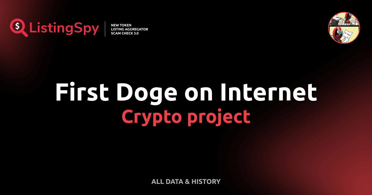 First Doge on Internet crypto project: DOGE token listings, events ...
