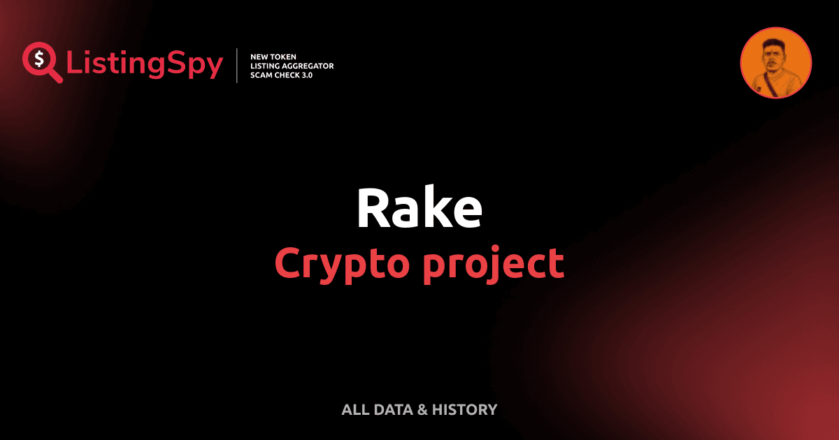 Rake crypto project: RAYCC token listings, events, analysis | ListingSpy