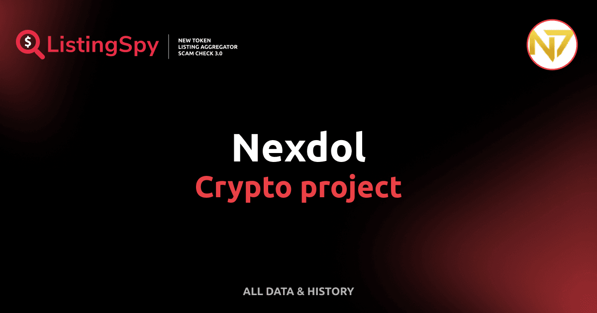 Nexdol crypto project: ND7 token listings, events, analysis | ListingSpy