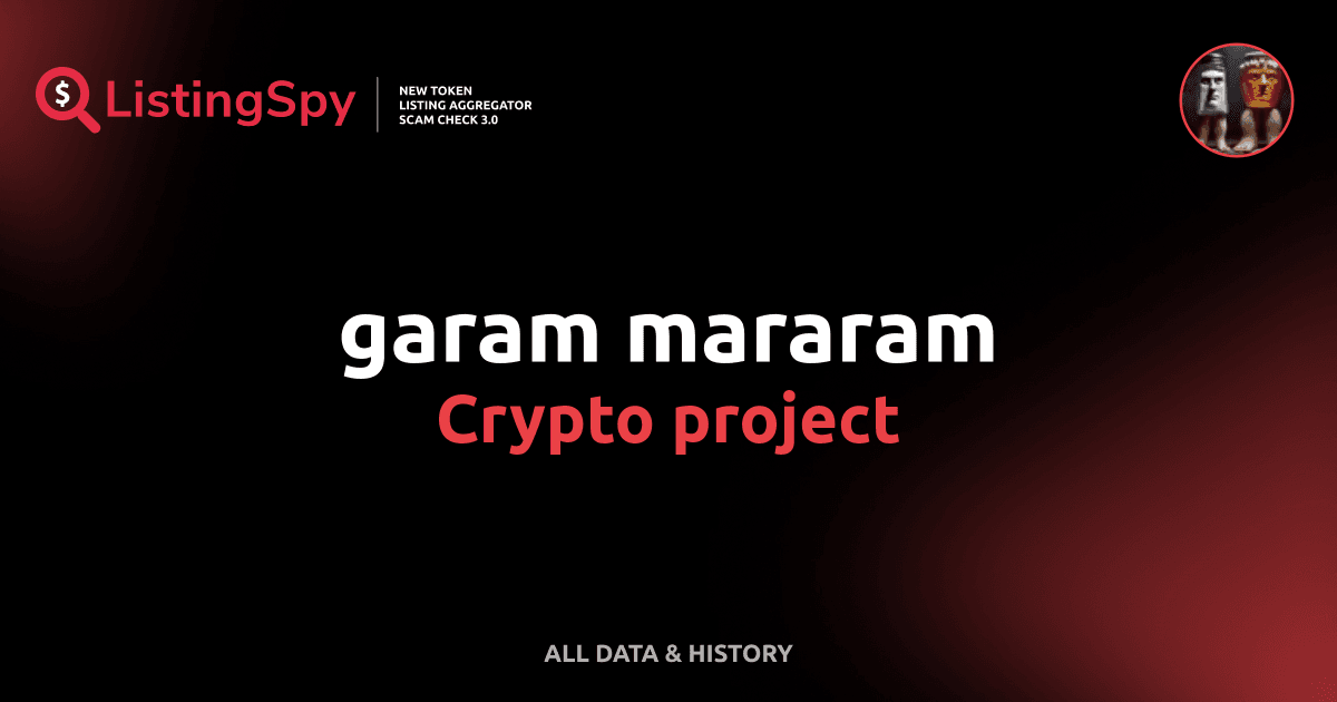 garam mararam crypto project: grmr token listings, events, analysis ...