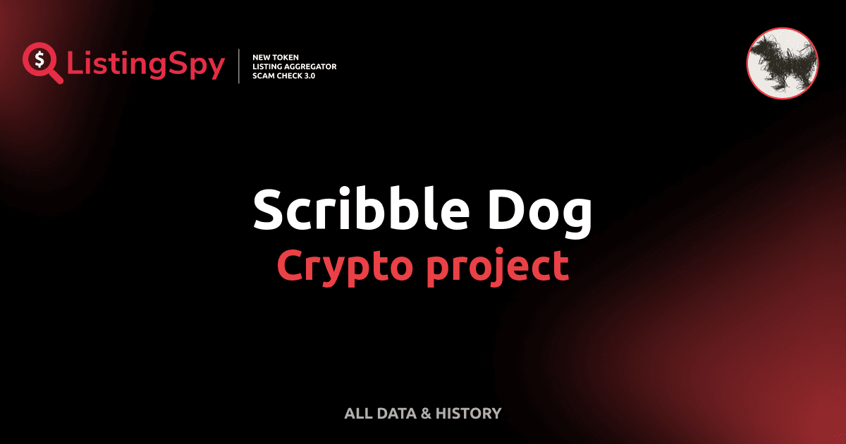 Scribble Dog crypto project: Sally token listings, events, analysis | ListingSpy