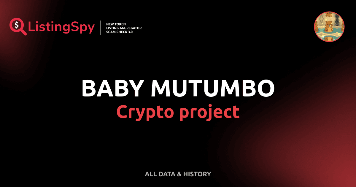 BABY MUTUMBO crypto project: MUTUMBO token listings, events, analysis ...