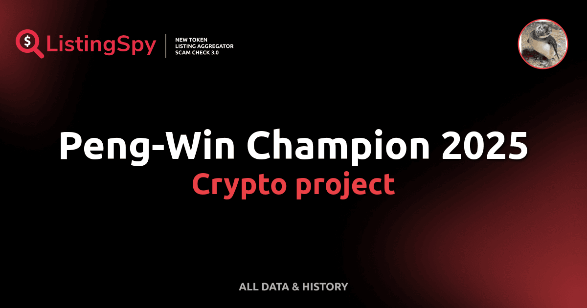 Peng-Win Champion 2025 crypto project: PHIL token listings, events, analysis | ListingSpy
