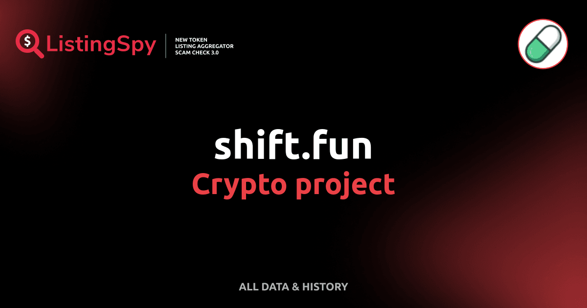 shift.fun crypto project: SHIFT token listings, events, analysis ...