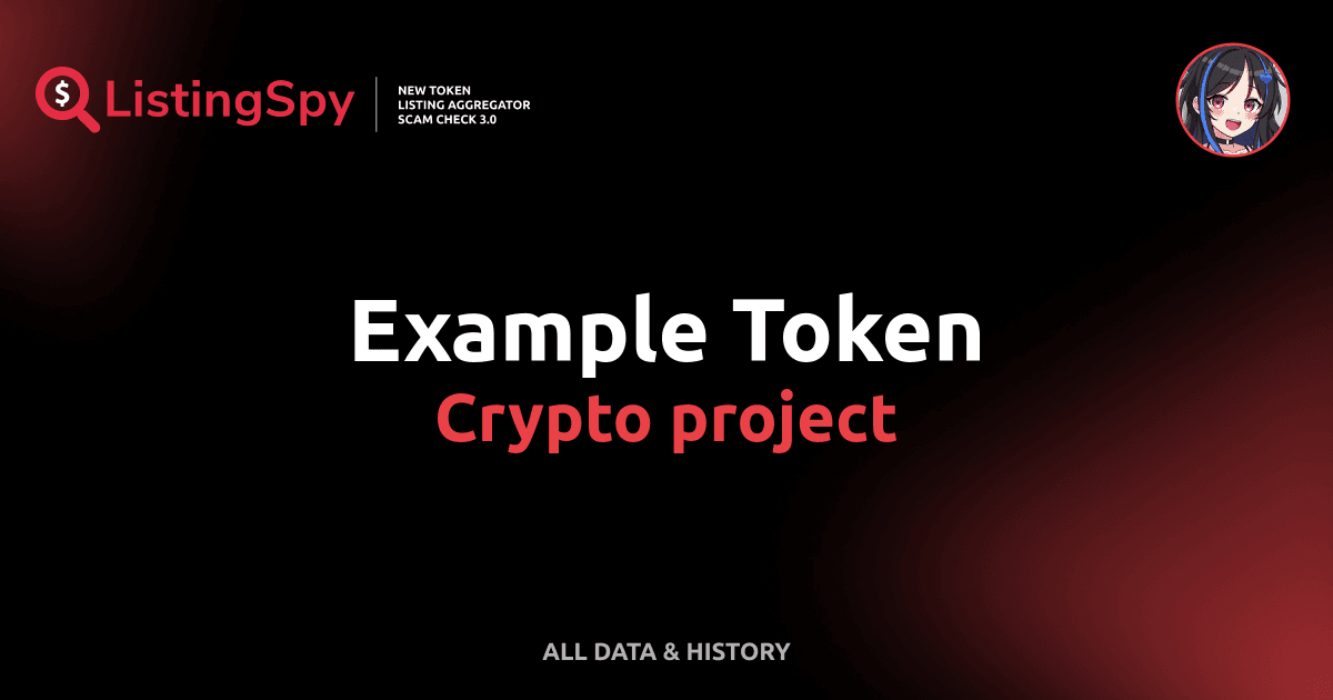 Example Token crypto project: XMPL token listings, events, analysis | ListingSpy