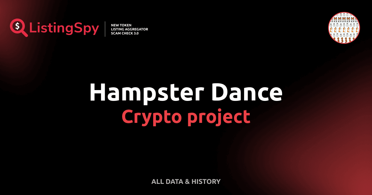 Hampster Dance crypto project: HAMPSTER token listings, events ...