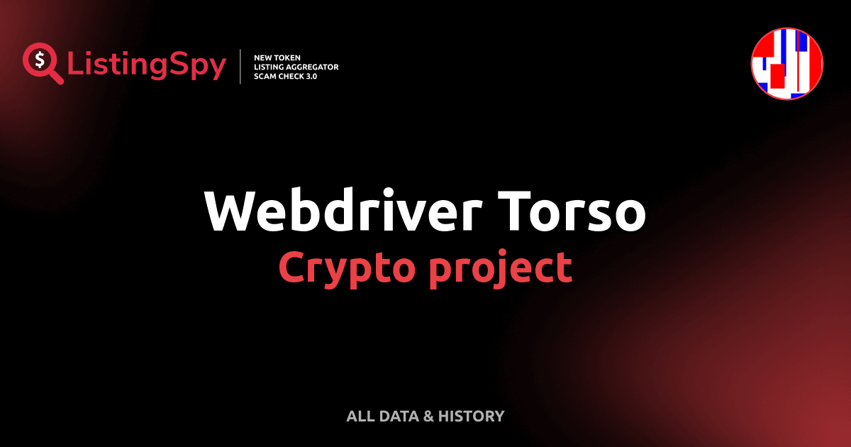 Webdriver Torso crypto project: Webd token listings, events, analysis ...