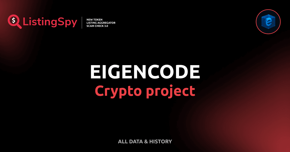 EIGENCODE crypto project: CODE token listings, events, analysis | ListingSpy
