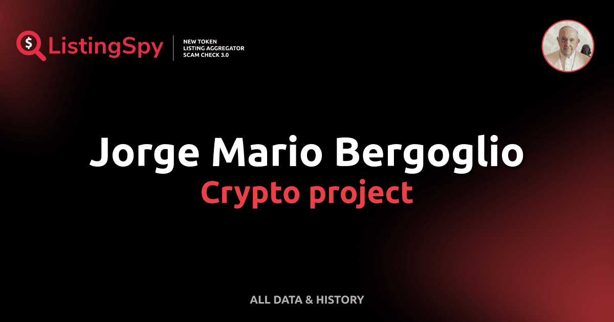 Jorge Mario Bergoglio crypto project: JMB token listings, events ...
