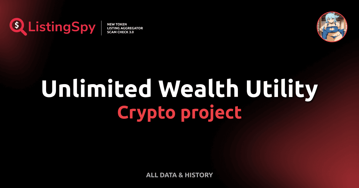 Unlimited Wealth Utility crypto project: UWU token listings, events ...