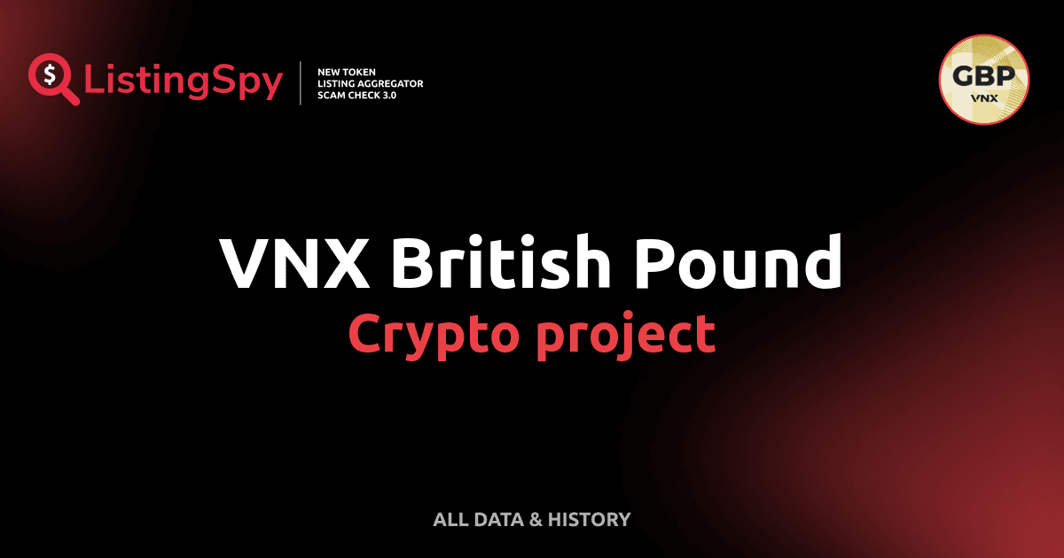 VNX British Pound crypto project: VGBP token listings, events, analysis ...