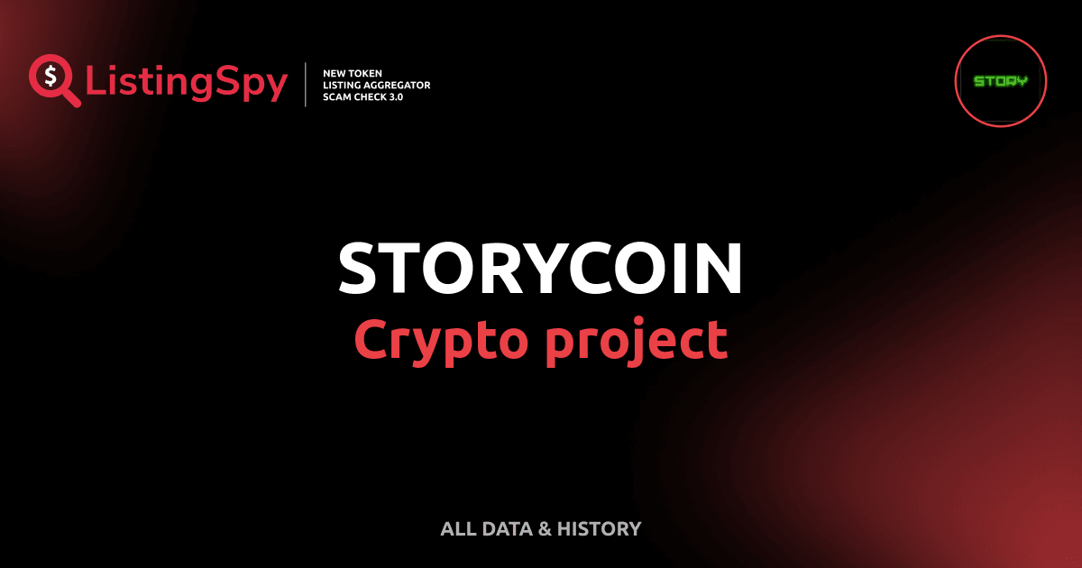 STORYCOIN crypto project: STORY token listings, events, analysis ...