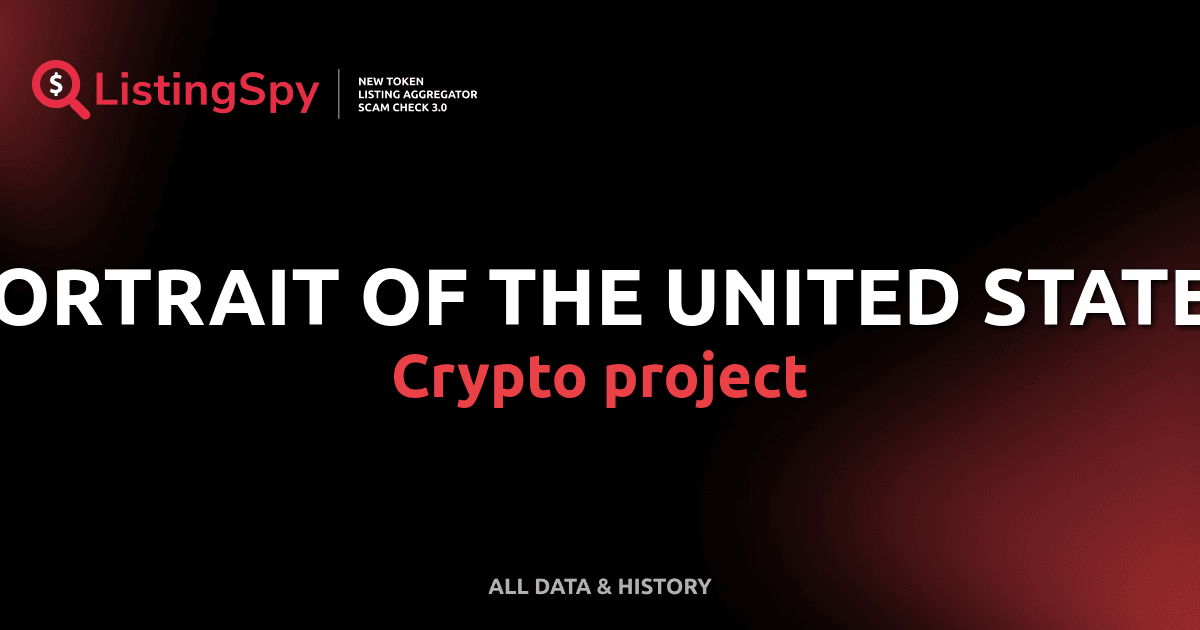 PORTRAIT OF THE UNITED STATES crypto project: POTUS token listings ...