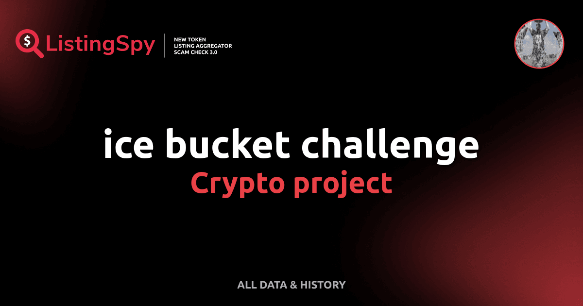 ice bucket challenge crypto project: ICE token listings, events, analysis | ListingSpy