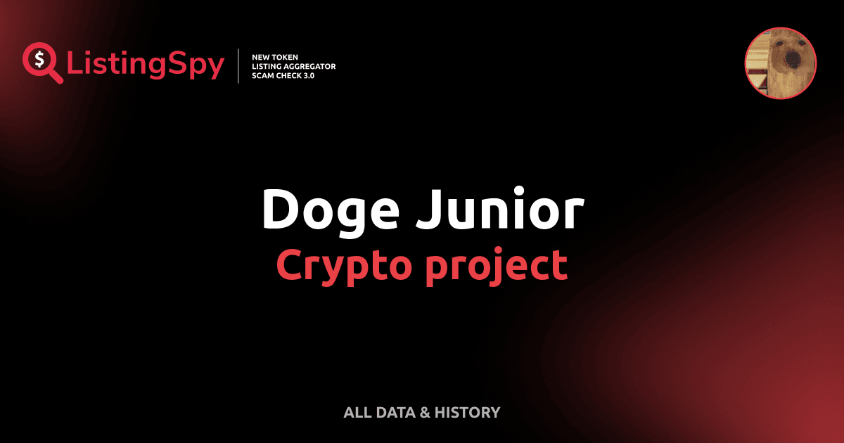 Doge Junior crypto project: Walter token listings, events, analysis | ListingSpy