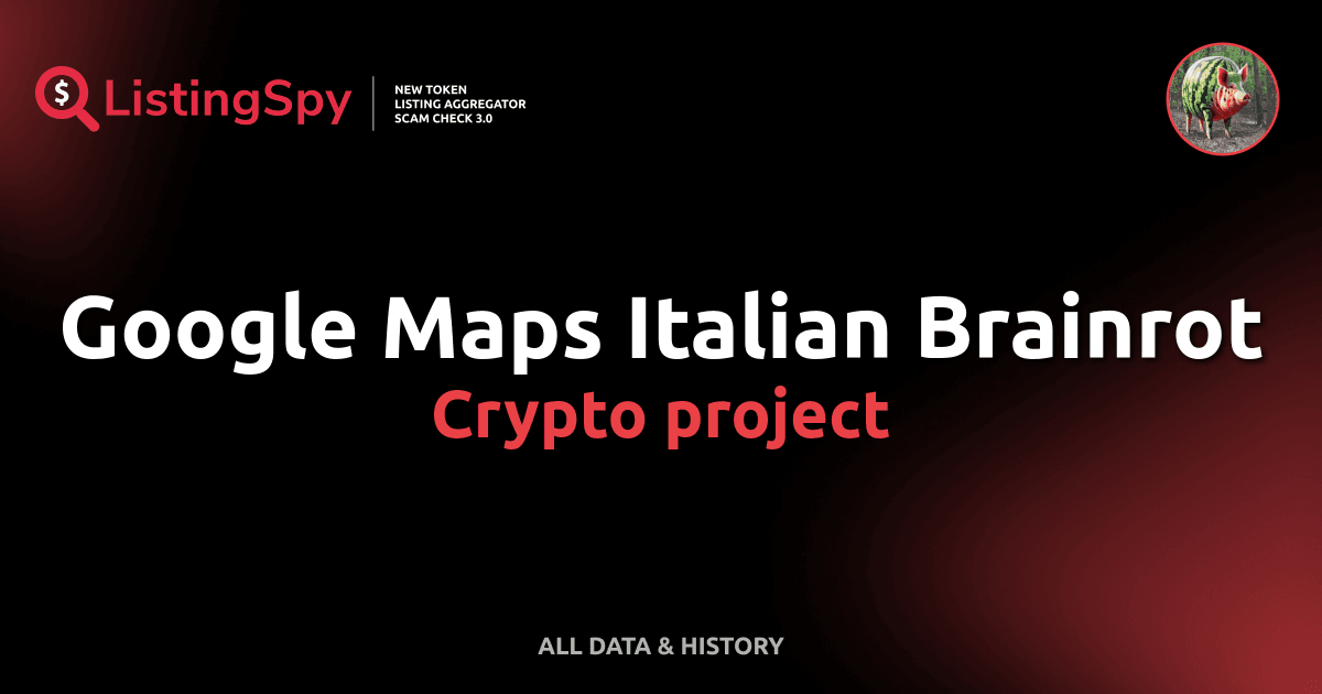 Google Maps Italian Brainrot crypto project: PORCODILLO token listings ...