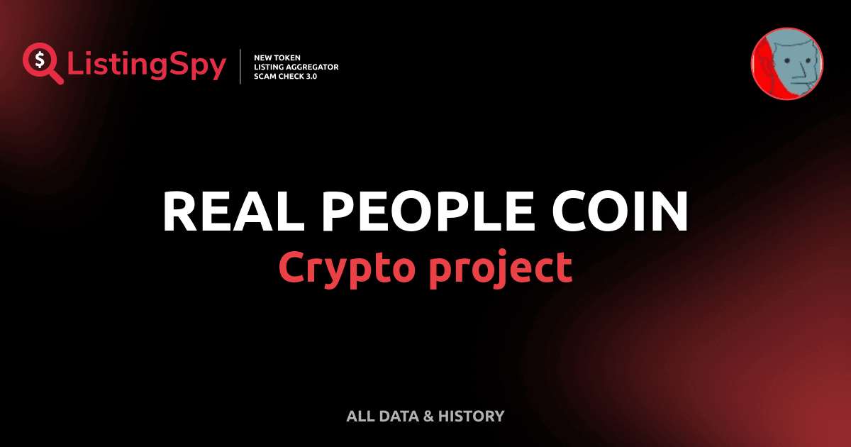 REAL PEOPLE COIN crypto project: RPC token listings, events, analysis ...
