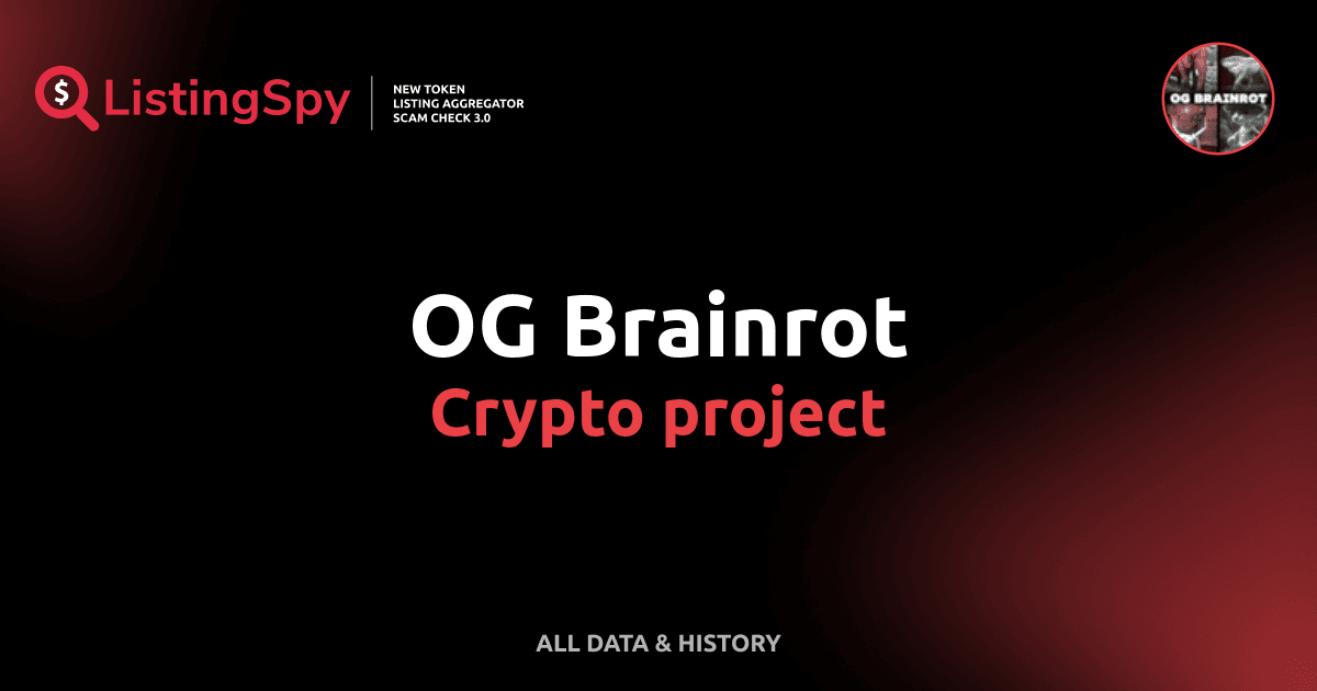 OG Brainrot crypto project: OGROT token listings, events, analysis ...