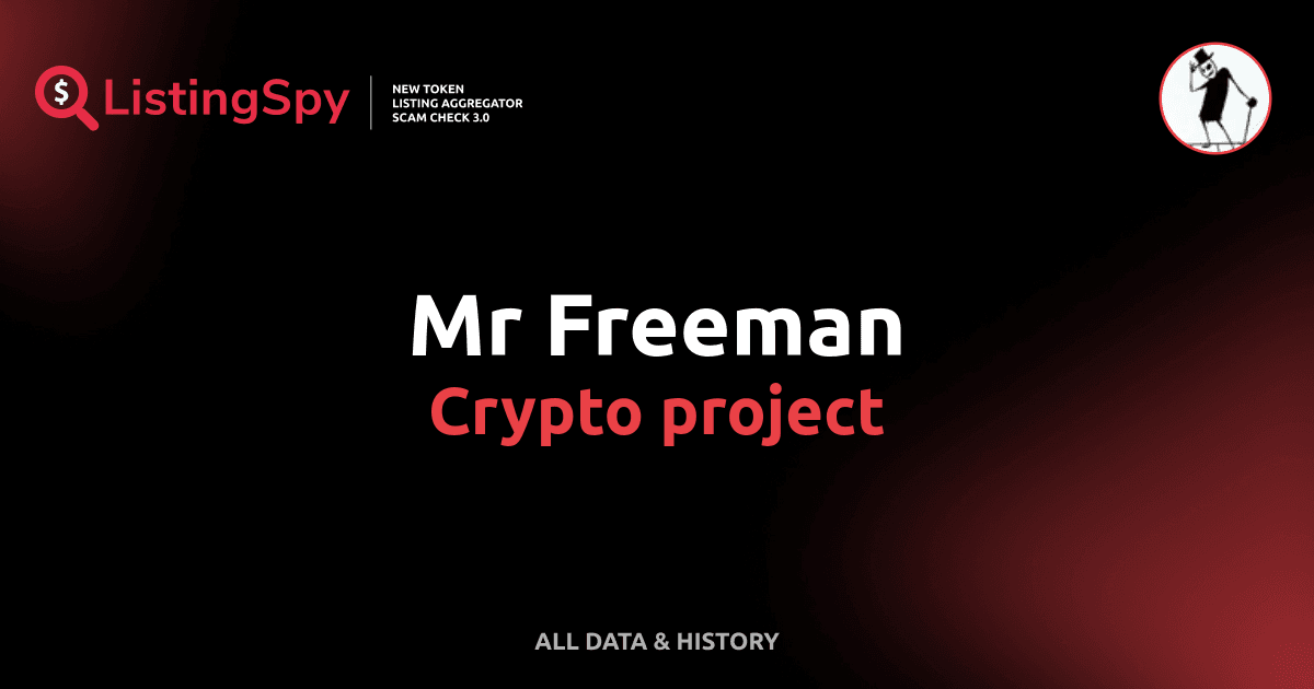 Mr Freeman crypto project: mf0 token listings, events, analysis | ListingSpy