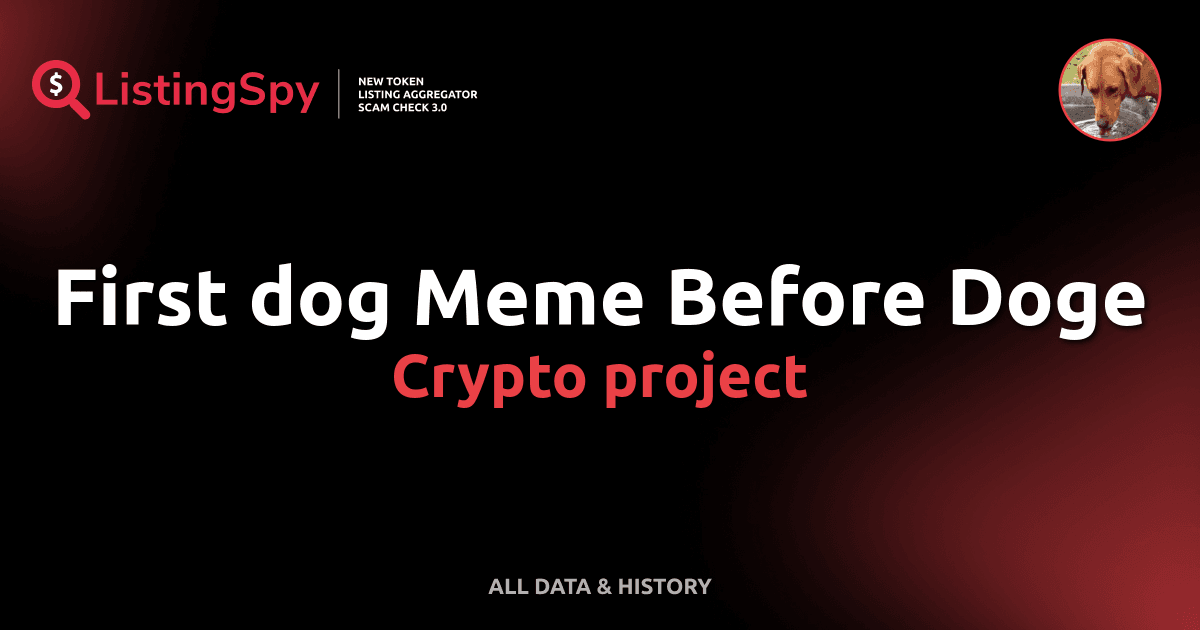First dog Meme Before Doge crypto project: SCHLOP token listings ...
