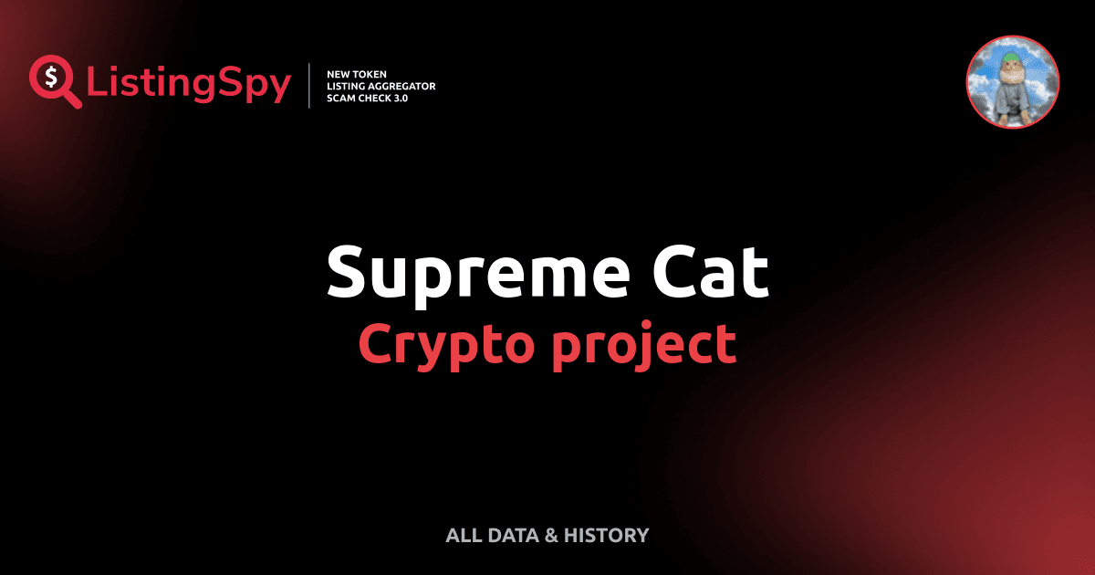 Supreme Cat crypto project: Catullah token listings, events, analysis ...