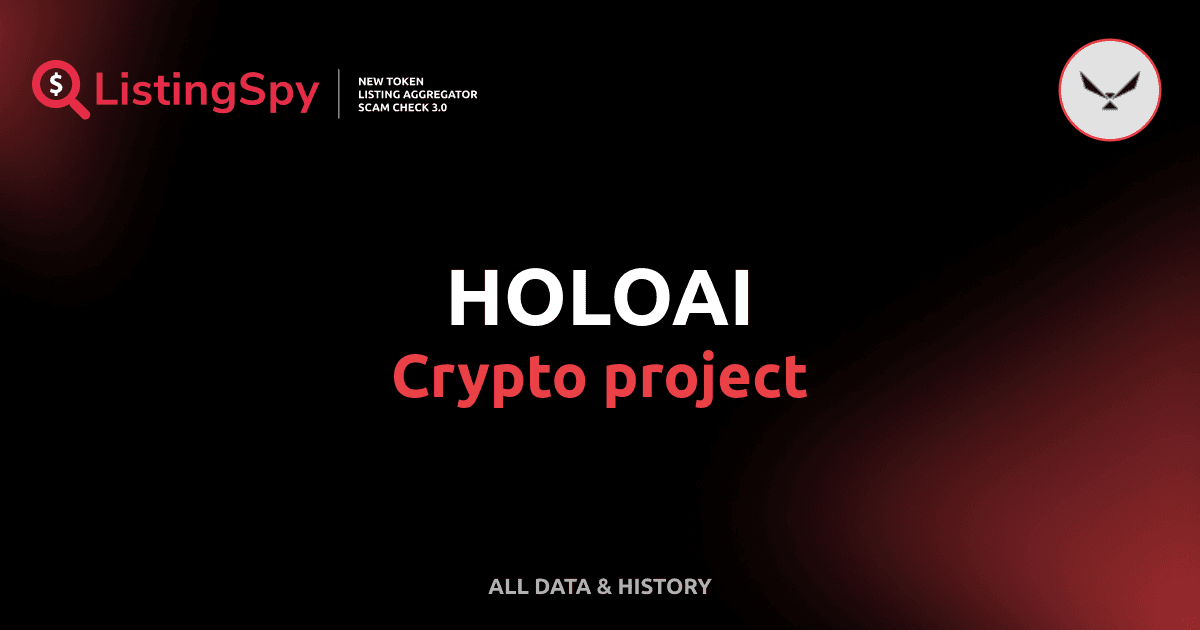 HOLOAI crypto project: HOLO token listings, events, analysis | ListingSpy