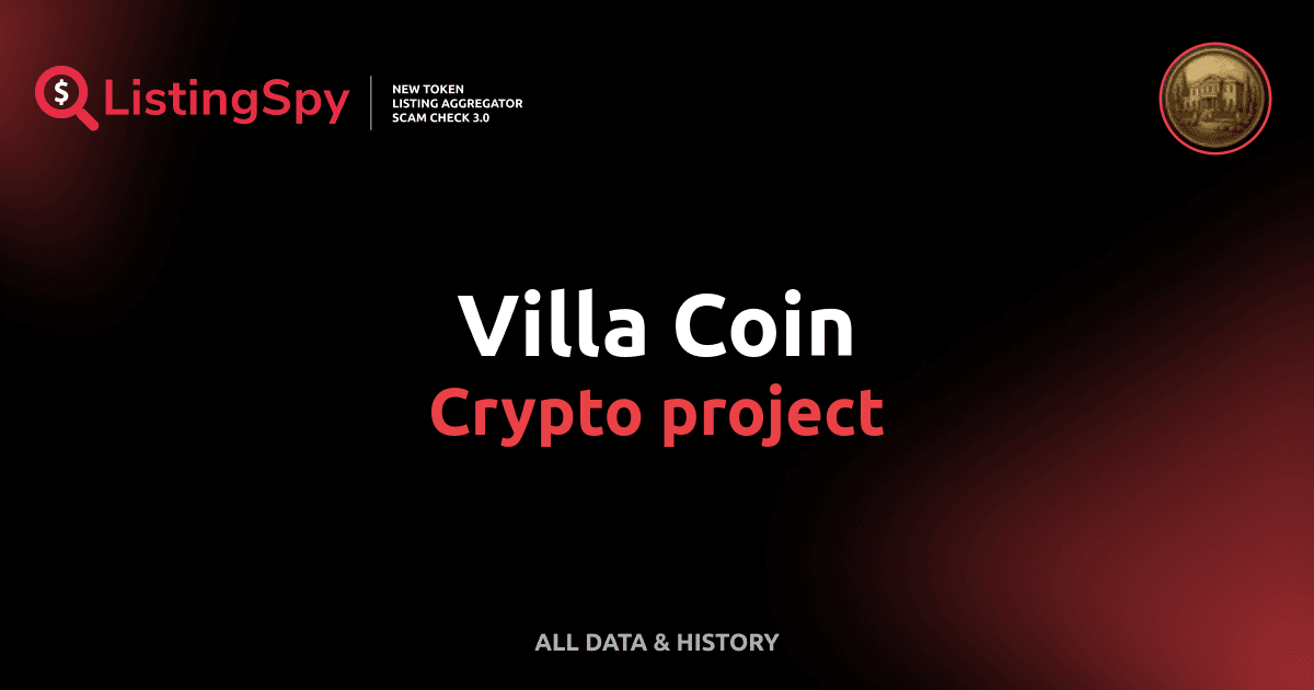 Villa Coin crypto project: Villa token listings, events, analysis ...