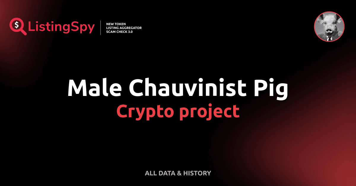 Male Chauvinist Pig crypto project: MCP token listings, events ...