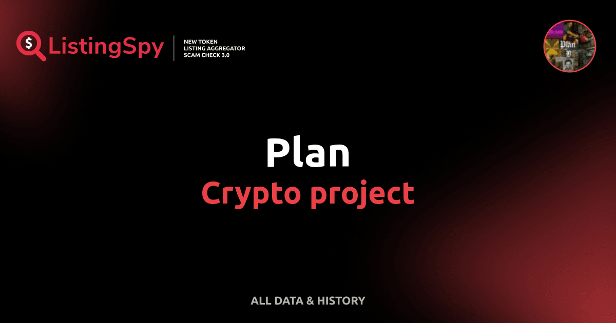 Plan crypto project: B token listings, events, analysis | ListingSpy