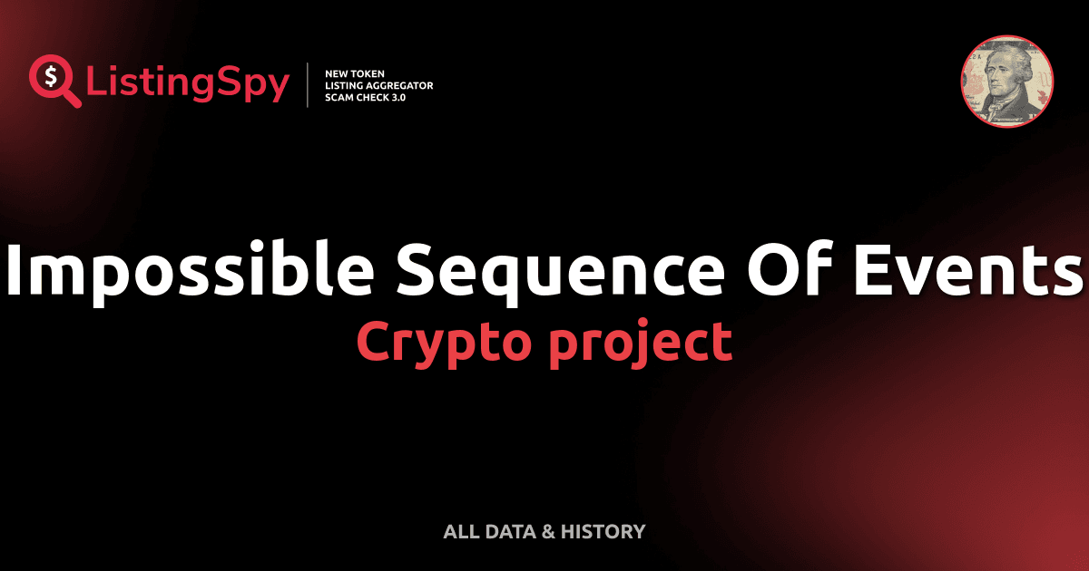 Impossible Sequence Of Events crypto project: ISE token listings ...