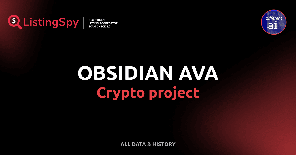 OBSIDIAN AVA crypto project: AVA token listings, events, analysis ...