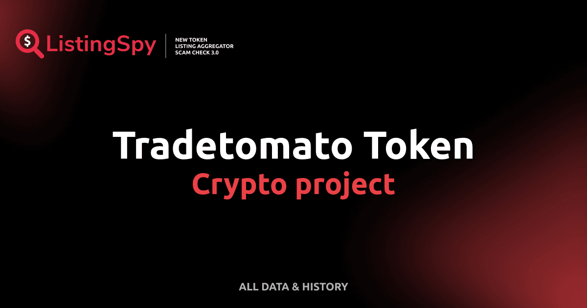Tradetomato Token crypto project: TTM token listings, events, analysis ...