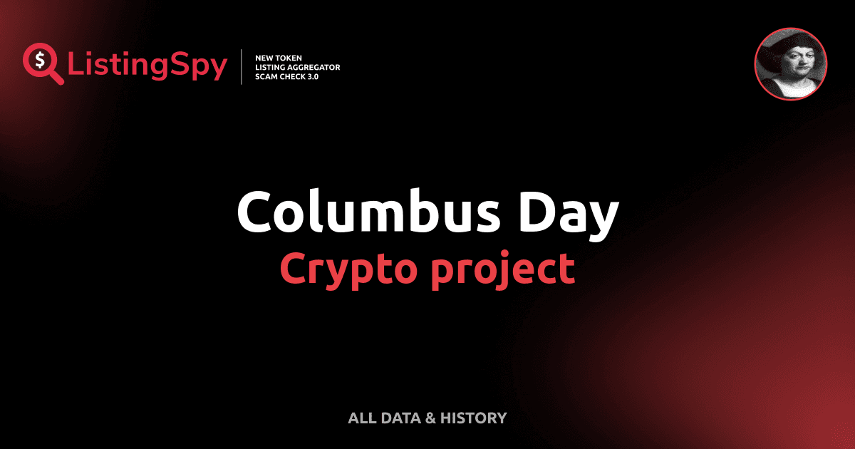 Columbus Day crypto project: Columbus token listings, events, analysis ...