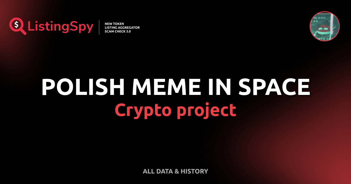 POLISH MEME IN SPACE crypto project: POLANDBALL token listings, events ...