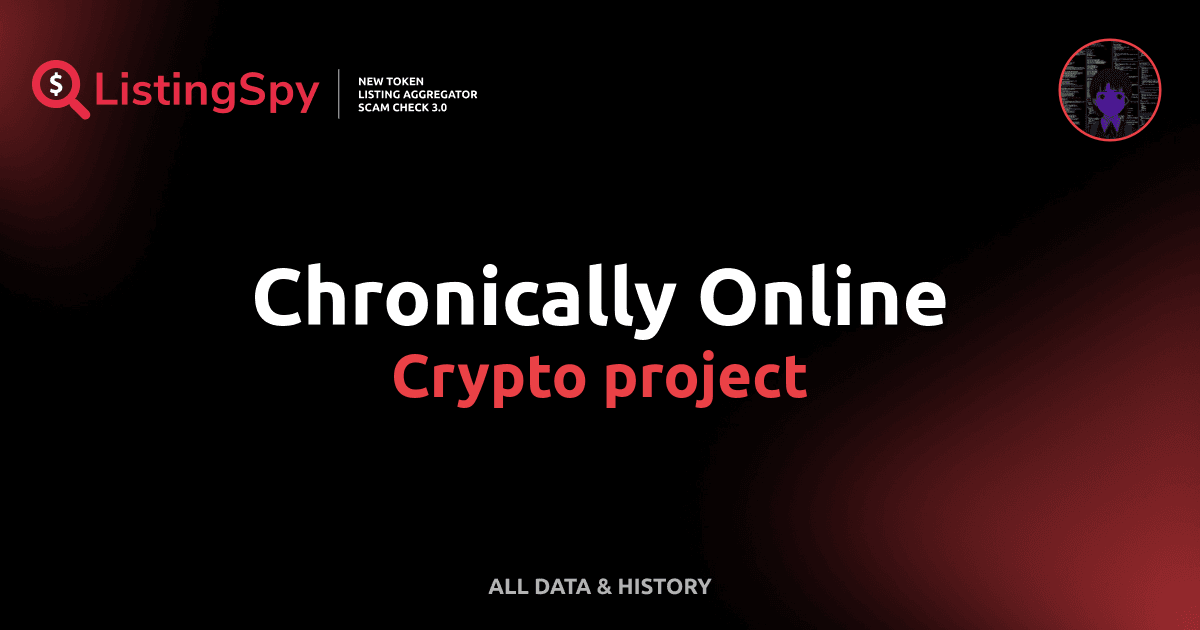 Chronically Online crypto project: Online token listings, events ...