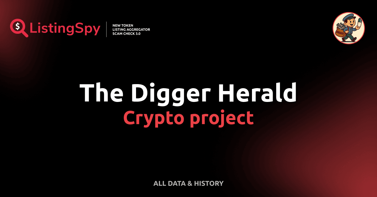 The Digger Herald crypto project: DIGGER token listings, events ...