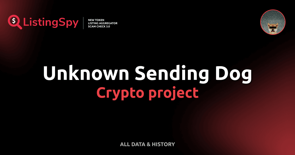 Unknown Sending Dog crypto project: USD token listings, events ...