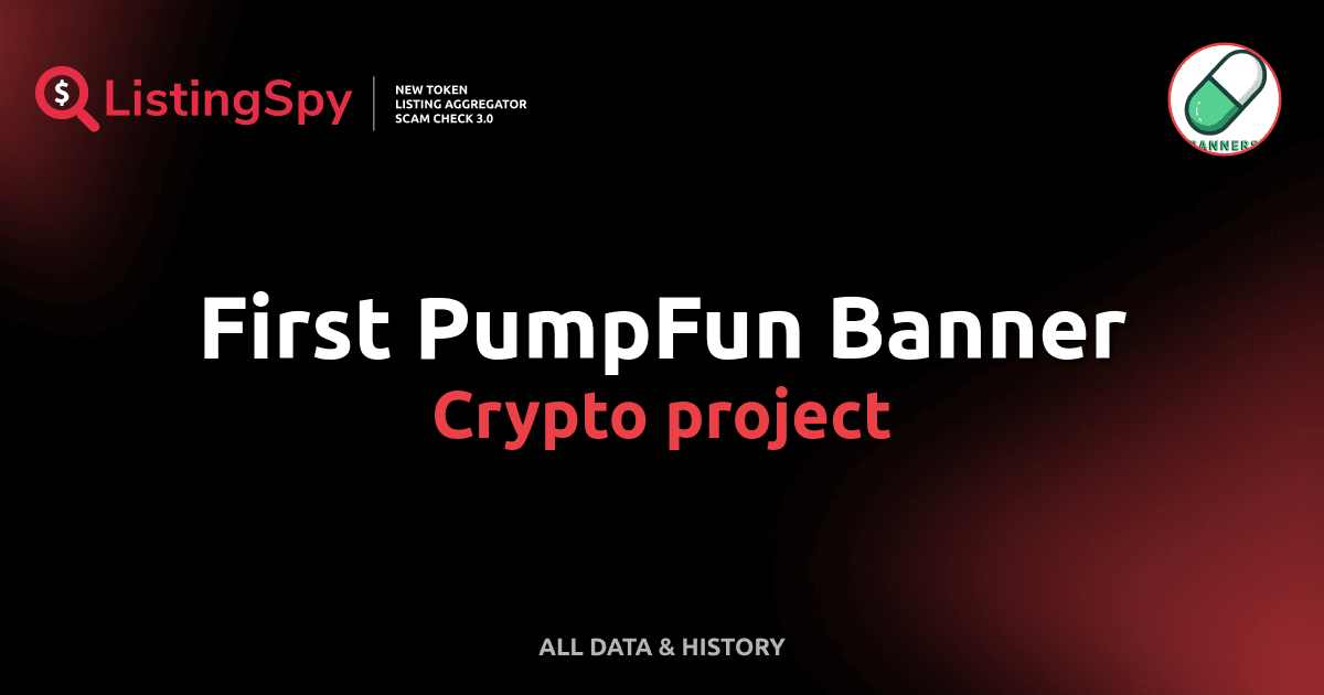 First PumpFun Banner crypto project: PF Banner token listings, events ...