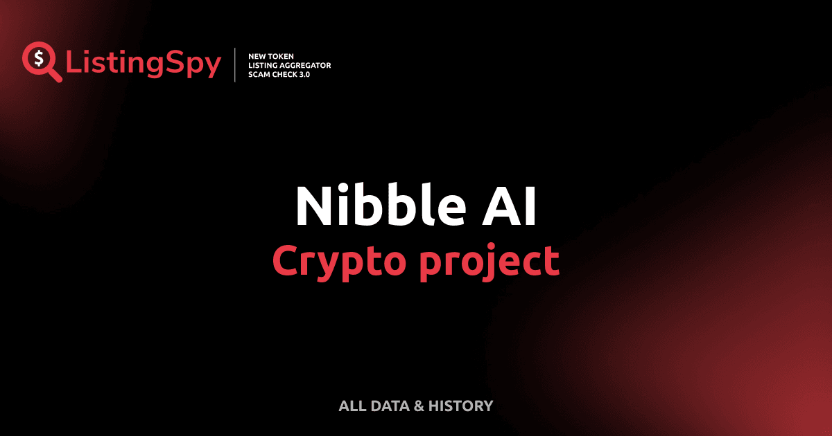 Nibble AI crypto project: NIBBLE token listings, events, analysis ...