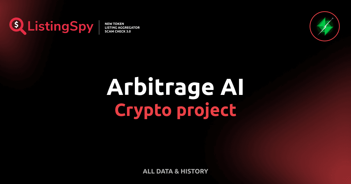 Arbitrage AI crypto project: ARAI token listings, events, analysis | ListingSpy