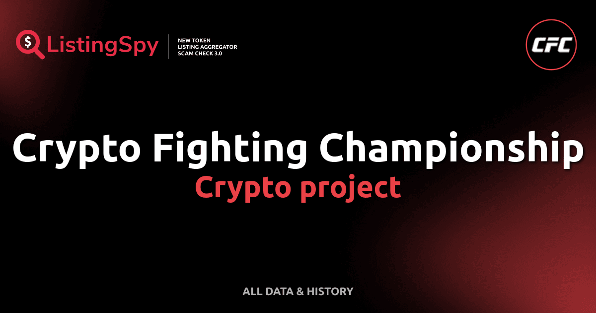 Crypto Fighting Championship crypto project: CFC token listings, events ...