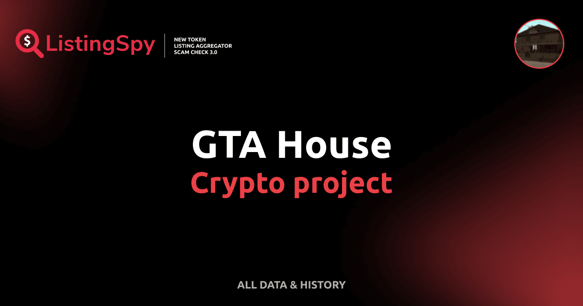 GTA House crypto project: CJHOUSE token listings, events, analysis ...