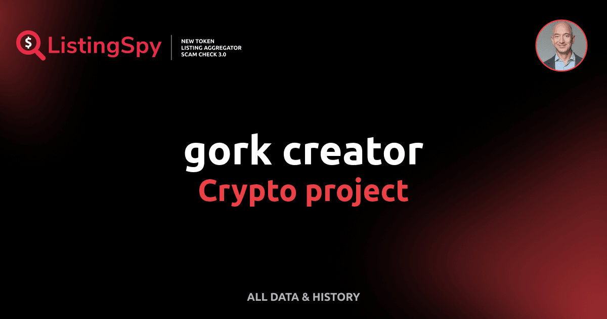 gork creator crypto project: jeff bezos token listings, events ...