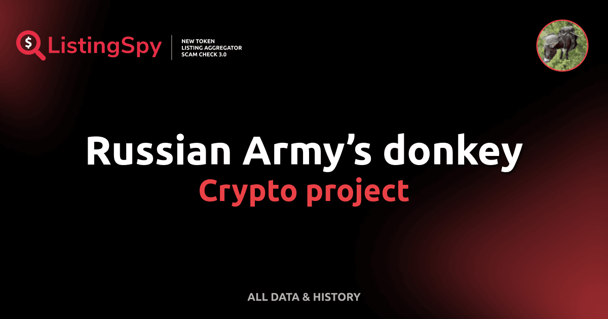 Russian Army’s donkey crypto project: RAD token listings, events ...